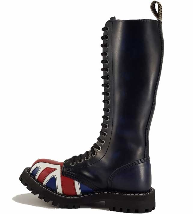 Steel Boots 20 Eyelets British Flag | STEEL Shoes&Boots